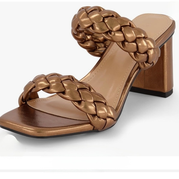 Dune | Shoes | Dune Copper Bronze Metallic Braided Sandal | Poshmark